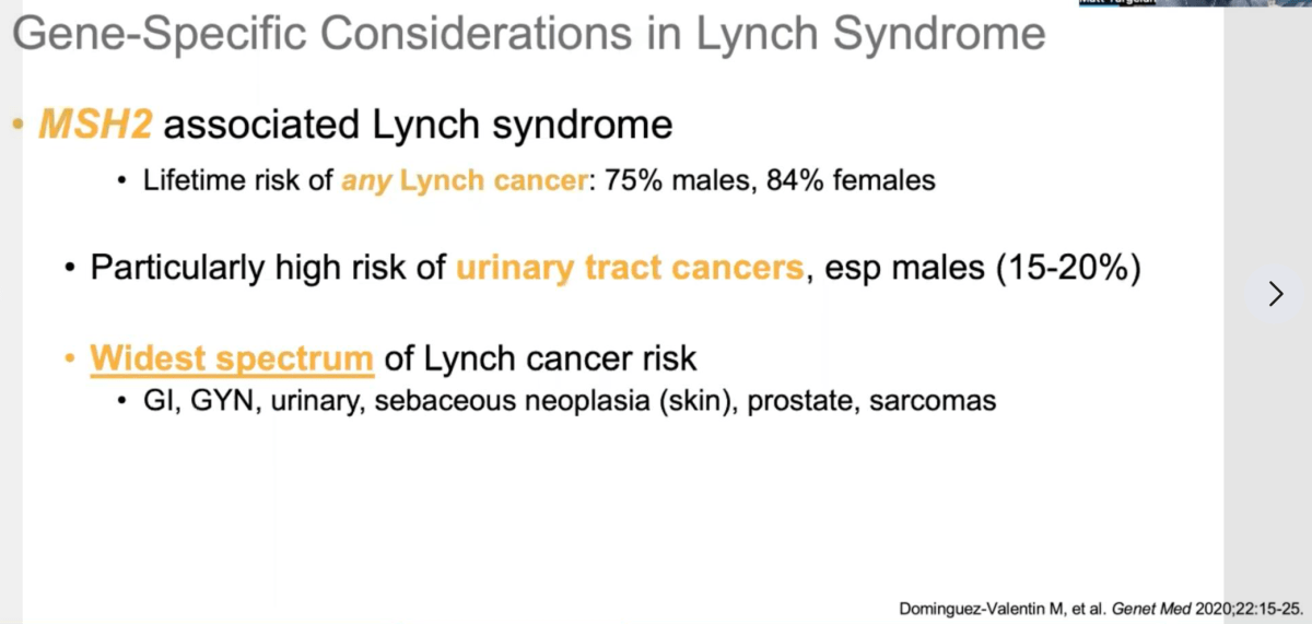 Gene-Specific Considerations in Lynch Syndrome: MSH2 – Lynch Syndrome ...
